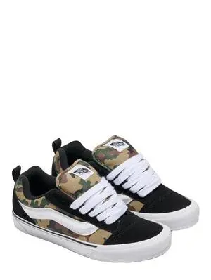 VANS Knu Skool Color Blocking Sneakers Camo Black/green