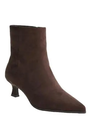 Chinese Laundry Novalie Pointed Toe Bootie Brown Suede