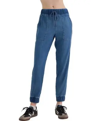 Bella Dahl Denim Pocket Joggers - Indigo Spray Wash