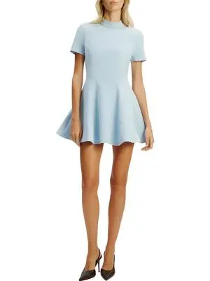 Bardot Zephyra Short Sleeve Minidress - Soft Blue