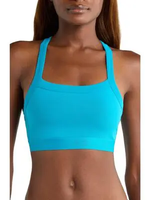 TOMBOYX Scoop Soft Stretch Cotton Bralette Caribbean Sea