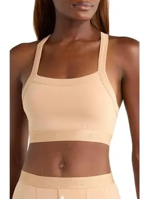 TOMBOYX Scoop Soft Stretch Cotton Bralette - Chai