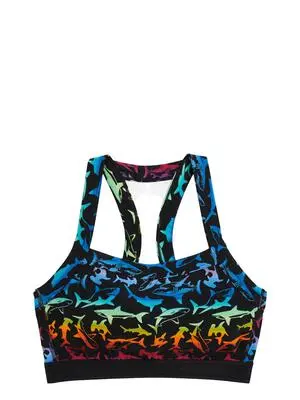 TOMBOYX Scoop Soft Stretch Cotton Bralette Shark Frenzy