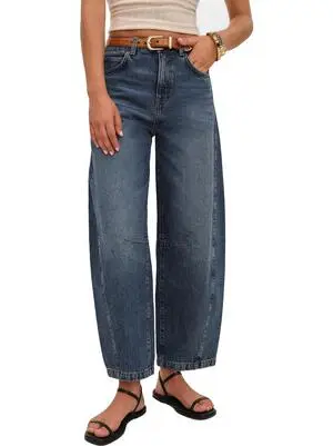 REFORMATION Tyler Ankle Barrel Leg Jeans - Mountain