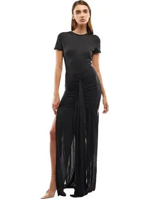 MOTHER OF ALL Viola T-shirt Maxi Dress - Black
