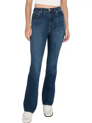 UNPUBLISHED High-waist Bootcut Jeans - Medium Blue