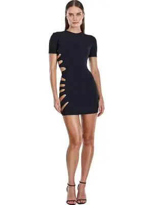 MOTHER OF ALL Ellis Mini Dress - Black