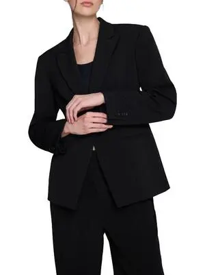 KENNETH COLE Slim-fit Twill Blazer - Black