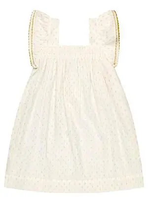 MER ST. BARTH Mini Sandrine Dress - Gold Dobby