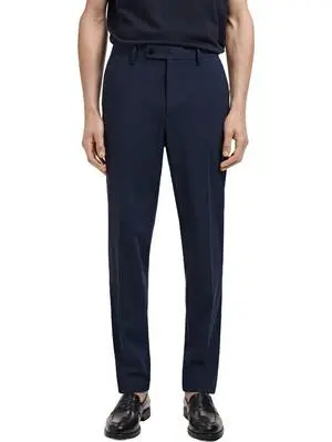Mango Slim Fit Suit Pants - Indigo Blue