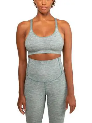 MODERN ETERNITY Layla Yoga Racer Back Nursing Bra - Teal Melange