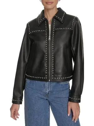 LEVI'S Studded Faux Leather Jacket