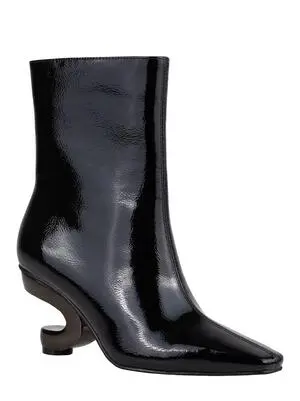 NINETY UNION Metallic Heel Bootie - Black