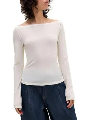BDG URBAN OUTFITTERS Off-the-shoulder Top - Cream