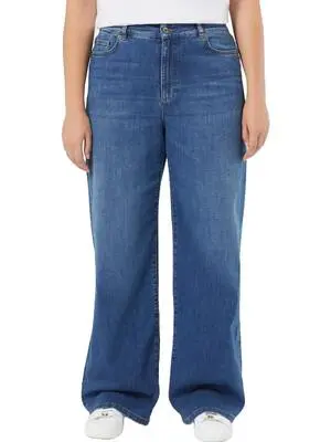 Marina Rinaldi Fida Wide Leg Jeans - Navy