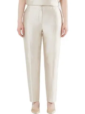 MARINA RINALDI Adito Silk & Cotton Pants