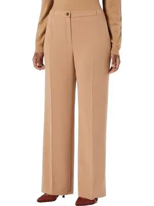 Marina Rinaldi Franz Wide-leg Pants - Camel