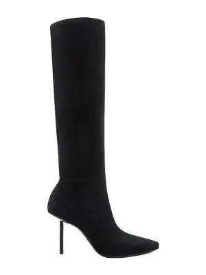 Femme La Whistler Pointed Toe Knee High Boot - Black