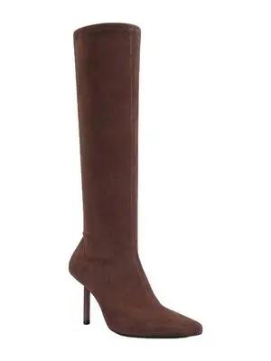 Femme La Whistler Pointed Toe Knee High Boot - Brown
