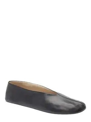 THE ROW Stella Ballerina Flat - Black