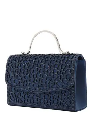 LADY COUTURE Rhinestone Embellished Evening Handbag - Navy