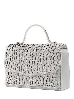 LADY COUTURE Rhinestone Embellished Evening Handbag - Silver