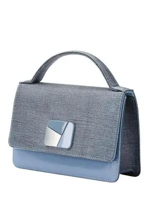 LADY COUTURE Handbag Blue Denim Multi