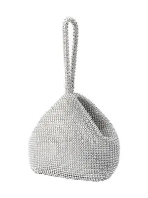 LADY COUTURE Rhinestone Evening Handbag Silver