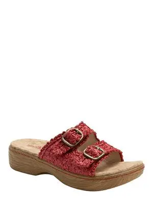 ALEGRIA BY PG LITE Oona Platform Slide Sandal - Red