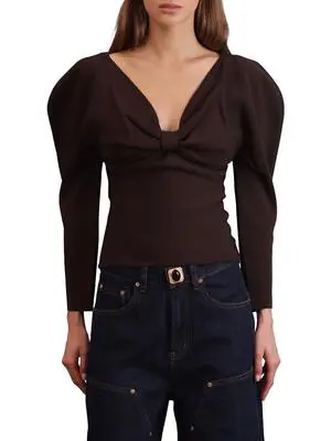 Avec Les Filles Dolman Sleeve Sweater - Chocolate