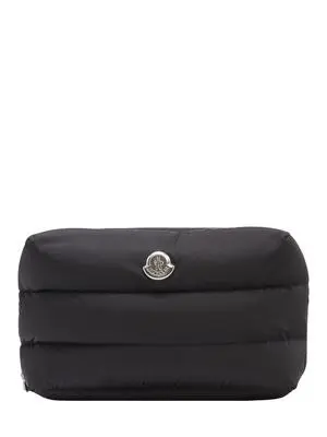 Moncler Caradoc Quilted Nylon Cosmetics Case Black