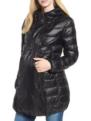 MODERN ETERNITY Modern Eternity 3-in-1 Down Maternity/Nursing Puffer Jacket Black