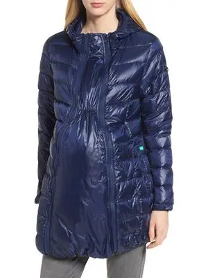 MODERN ETERNITY Modern Eternity 3-in-1 Down Maternity/Nursing Puffer Jacket Navy