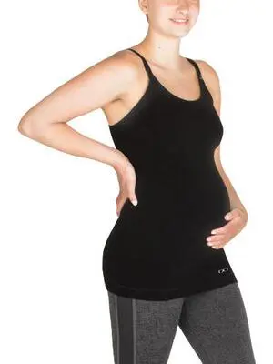 MODERN ETERNITY Hannah Rayon Yoga Nursing Tank - Black