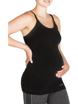 MODERN ETERNITY Seamless Maternity/nursing Yoga Tank - Black