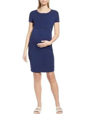 MODERN ETERNITY Nursing Maternity Dress - Black