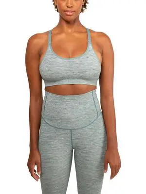 MODERN ETERNITY Layla Yoga Racer Back Nursing Bra - Teal Melange