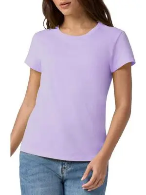 FLORENCE BY MILLS Solid Short Sleeve T-Shirt Millie Lavender