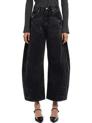 BAYEAS High-Waist Barrel Jeans