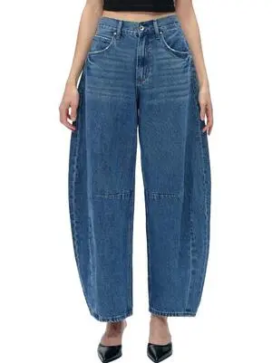 BAYEAS High-waist Barrel Jeans - Stellar