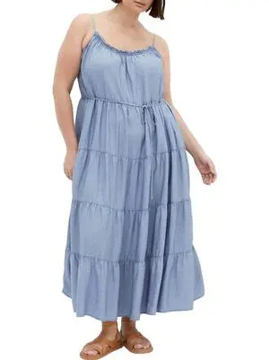CITY CHIC Island Tiered Maxi Dress