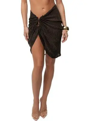 JLUXLABEL Dreamscape Metallic Miniskirt - Black
