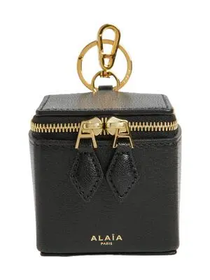 Alaïa Charms Cube Leather Coin Purse - Noir