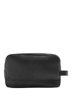 Shinola Leather Zip Travel Kit - Black