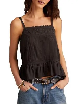 Lucky Brand Embroidered Camisole - Raven