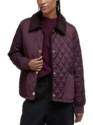 Barbour Marla Quilted Jacket - Black Cherry