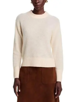 Bloomingdale'S Boxy Crewneck Cashmere Sweater - Ecru