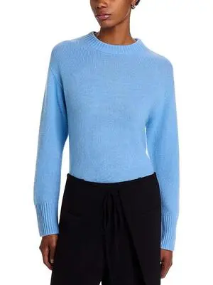 Bloomingdale'S Boxy Crewneck Cashmere Sweater - Heather Sky