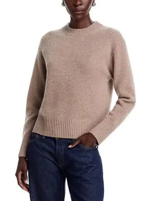 Bloomingdale'S Boxy Crewneck Cashmere Sweater - Sesame