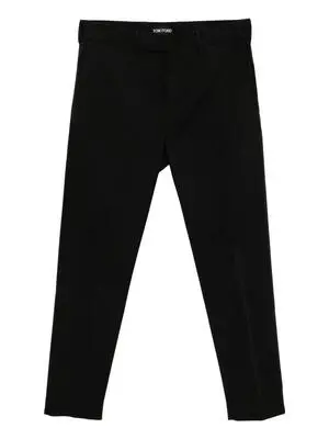 TOM FORD Tapered-leg Trousers - Black